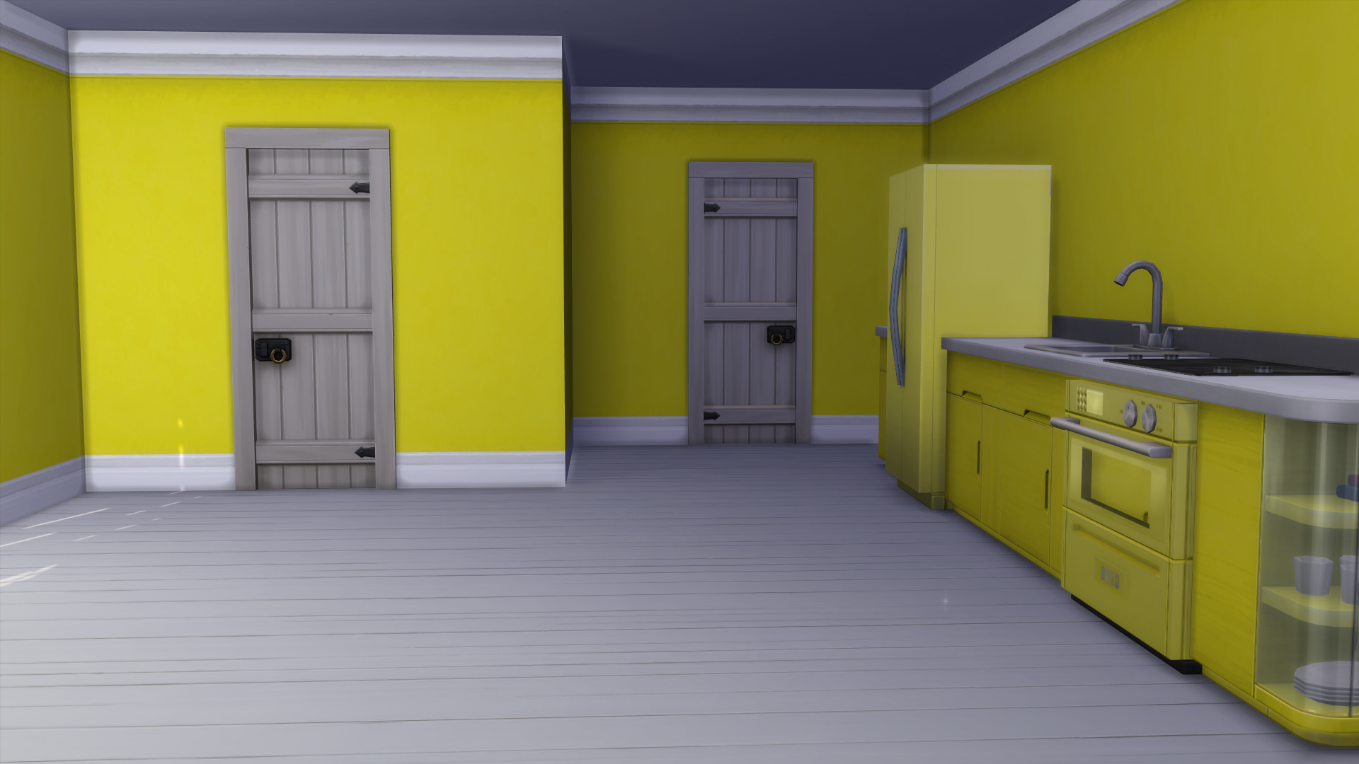 Yellow House for Sims 4 ⋆ Violablu ♥ Pixels ♥