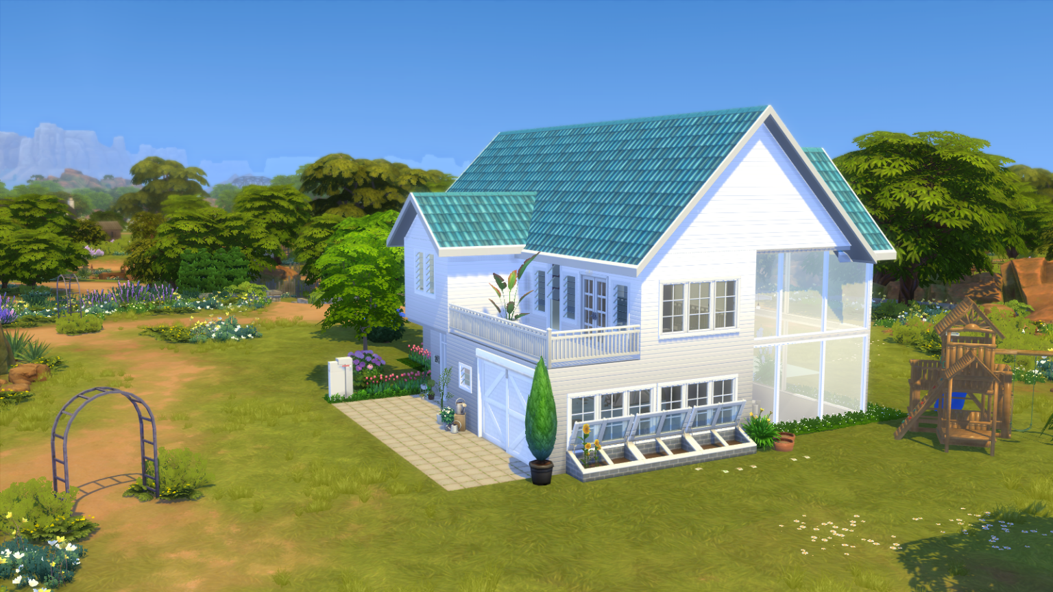 3 bed/2 bath Split Level for Sims 4 ⋆ Violablu ♥ Pixels ♥